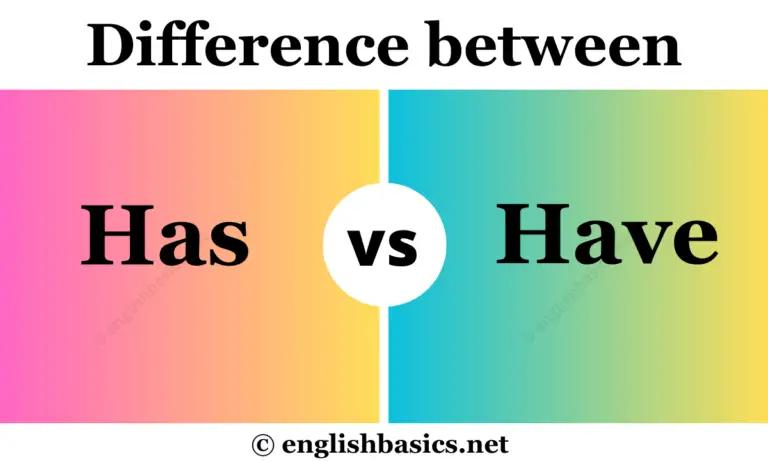 Has vs Have - What's the difference? - English Basics